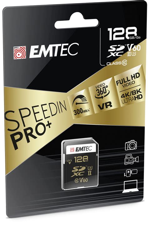 Sd Uhs Ii U3 V60 Speedin Pro Emtec