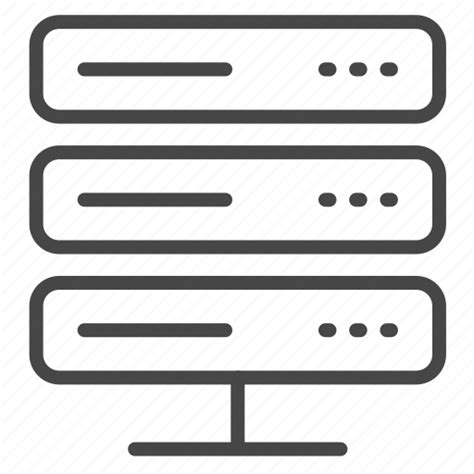 web hosting database server storage data cloud icon download on