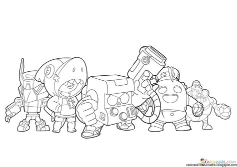 Разукрашка Леона Из Brawl Stars