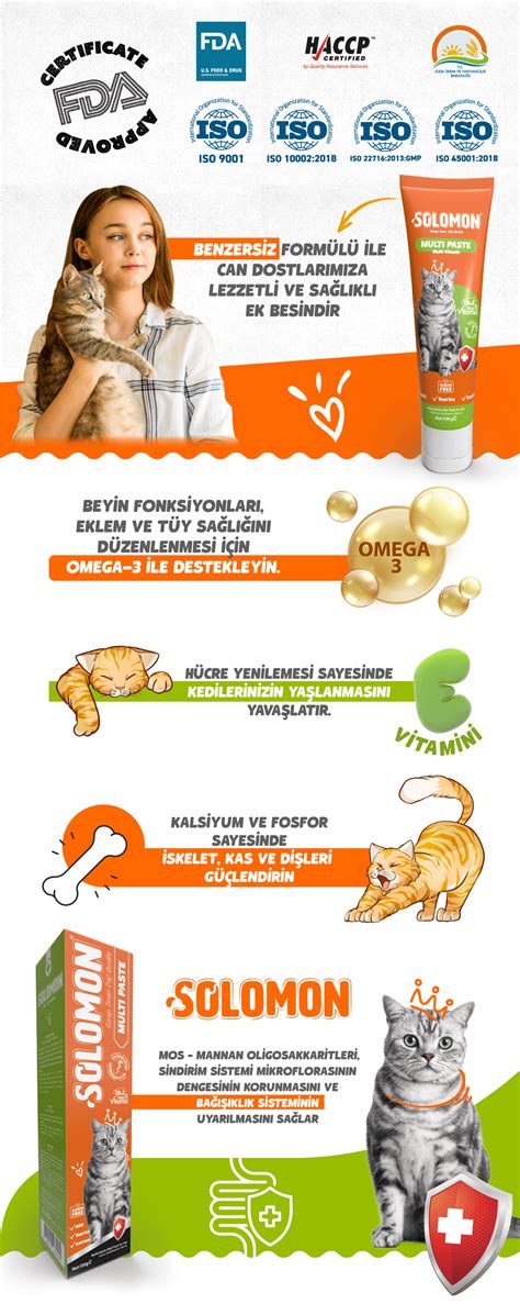 Solomon Multi Paste 100 Gr Kediler İçin Multivitamin Malt Macunu Solomon