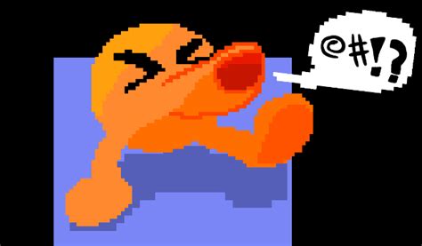 Qbert Pixel Art By Hersheysmooch On Newgrounds