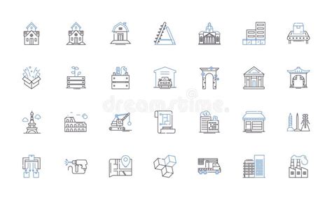 House Modernization Line Icons Collection Renovation Remodeling Upgrade Refresh Revamp