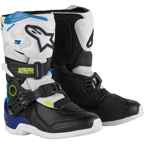 Alpinestars Tech 3s Whiteblackenamel Blue Peewee Boots