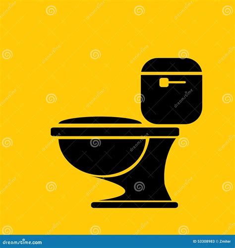 Vector Toilet Symbol Toilet Sign Stock Vector Illustration Of