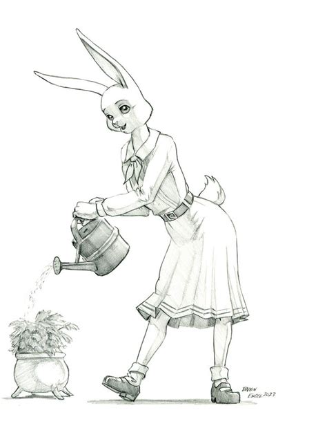 Tending Her Garden By Baron Engel On Deviantart