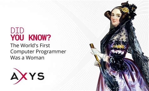 Axys On Linkedin Adalovelace Computerpioneer Techhistory
