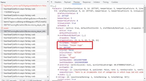 all espn player info r fantasyfootballcoding