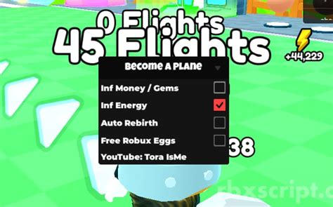 Became A Plane And Fly Inf Money Inf Energy Auto Rebirth Scripts