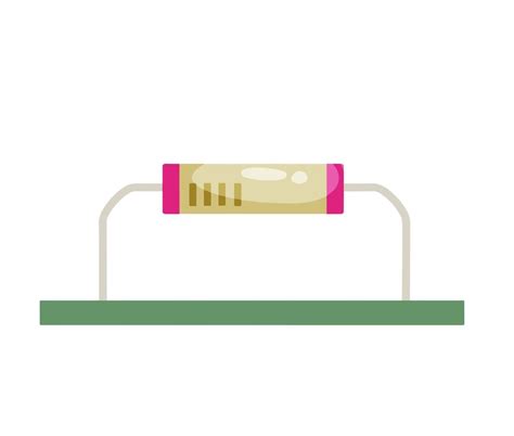 Resistor Electrical Engineering And Electronics With Two Pins On White Background 12142828