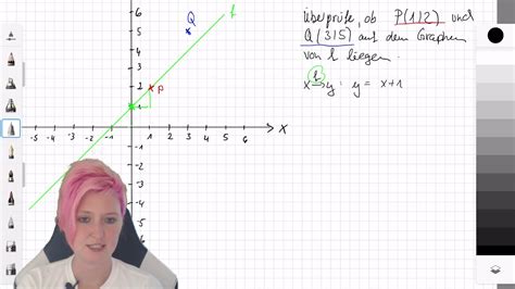 Mathe Punktprobe Liegt Ein Punkt Auf Der Geraden Youtube
