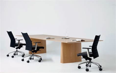 Contemporary Stone Conference Table Ambience Doré Wood Conference