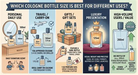 Cologne Bottle Sizes Guide Smilebottles