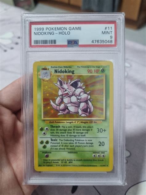 Nidoking Holo Psa 9 Slab 1999 Pokemon Game Psa Slab Psa 9 Graded