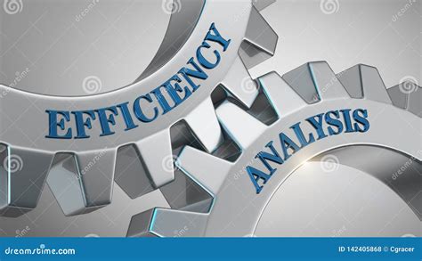Efficiency Analysis Concept Stock Illustration Illustration Of