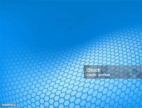 Segi Enam Biru Bg Ilustrasi Stok Unduh Gambar Sekarang Pola Deskripsi Dna Bentuk