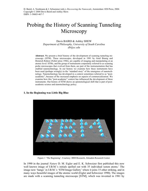 Scanning Tunneling Microscope Ibm