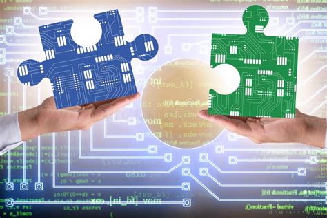 Digital Transformation Concept With Jigsaw Puzzle Stock Image Image Of Circuit Board 280012317