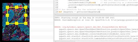 error running stardist on qupath v0 3 0 rc2 using opencv converted