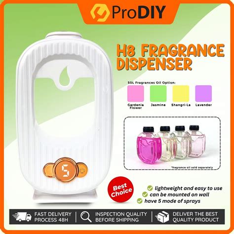 h8 rechargeable fragrance diffuser air freshener aromatherapy diffuser automatic fragrance oil