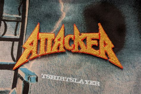 Attacker Embroidered Logo Patch Tshirtslayer Tshirt And Battlejacket