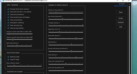 Strange Rendering In The Distance XP Rendering Options FPS Hardware Settings X Plane