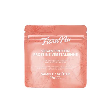 Sample Vegan Protein Blend Peaches And Cream Floranu