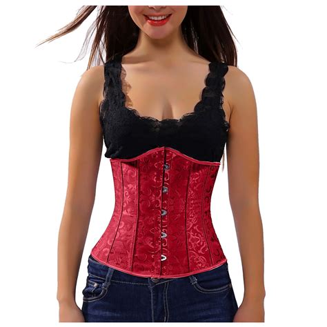 Odeerbi Medieval Boned Corset For Women 2024 Vintage Jacquard Shapewear