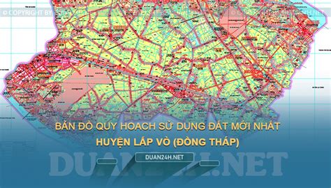 Bản đồ quy hoạch huyện Lấp Vò Đồng Tháp năm 2024
