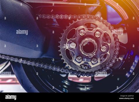 Motorcycle Sprocket With Chain