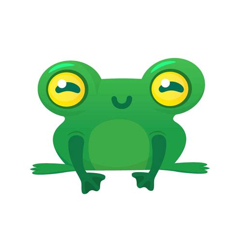 Cute Frog Cartoon Character Vector Illustration Isolated 26582783