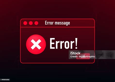 Operating System Error Warning On The Laptop Screen Modern Computer Window Information User