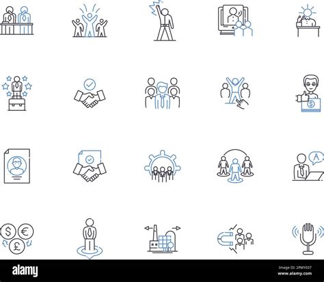 Politics Outline Icons Collection Politics Political Politician