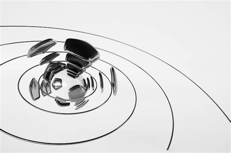 Premium Photo 3d Football Object Design Realistic Rendering