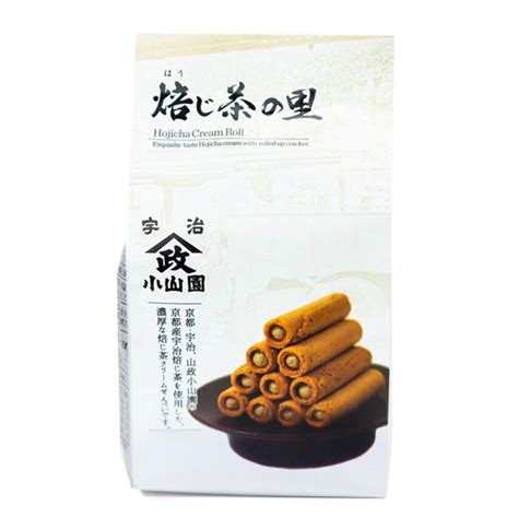 日本山政小山園 焙茶の里 焙茶奶油捲心酥 13支 📣 京都宇治焙茶 一番茶 日本零食 焙茶蛋捲 宇治抹茶 完美量販城