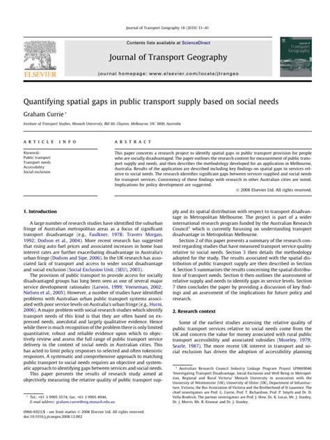 Quantifying Spatial Gaps In Public Transport Supply Based On Social