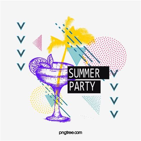 현대 여름 일러스트 얼음 음료 기하학적 그래픽 요소 하계 태양 충돌 색상 Png 일러스트 및 Psd 이미지 무료 다운로드 Pngtree Geometric