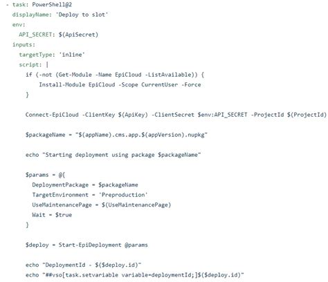 Ci Cd Using Episerver Dxp Deployment Api And Multi Stage Yaml Pip