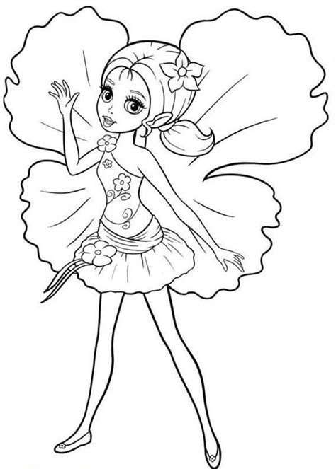 Thumbelina Coloring Pages At Free Printable