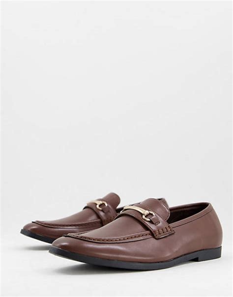 Truffle Collection Mocassins Avec Mors En Similicuir Marron Asos