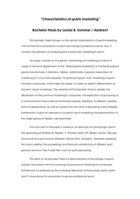 Characteristics Of Sports Marketingabstract Pdf