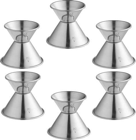 Metal Magery Stainless Steel Double Jiggers 1 2 And 1 Oz Bar