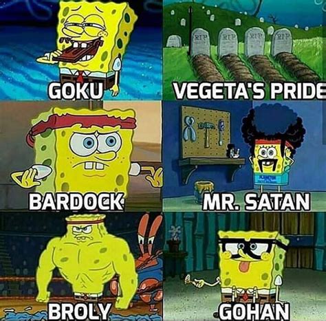 Spongebob Reacts Dbz Charaters Dragonballz Amino