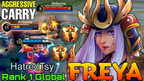 Aggressive Hyper Freya 17 Kills Gameplay Top 1 Global Freya By