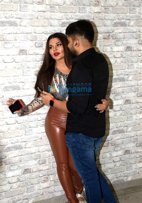 Photos Rakhi Sawant And Adil Khan Durrani Snapped Promoting The Song