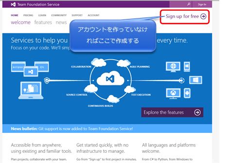 Team Foundation Serviceを使ってみる 1 プロジェクト作成まで WoodStreamのCtrl Alt Delete