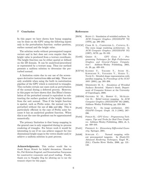 Bump Mapping Unparametrized Surfaces On The Gpu Pdf
