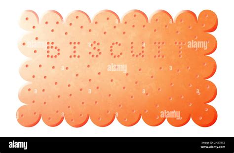 Biscuit Cookies Cartoon Biscuits Cookie Vanilla Cracker Stock Vector