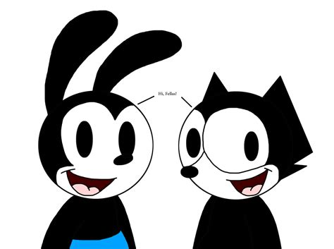 Oswald And Felix Saying Hi By Marcospower1996 On Deviantart