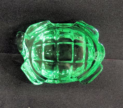 Baccarat France Green Glass Turtle Figurine Oahu Auctions