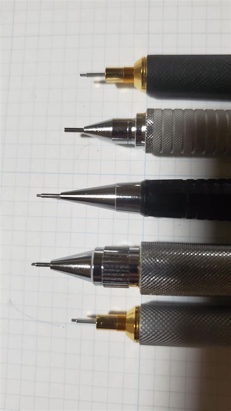 Per Request Tip Length Rotring Vs Staedtler Vs Pentel P Vs Platinum Pro Use